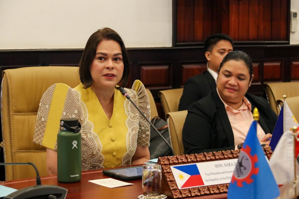 Courtesy Visit of Hon. Sara Z. Duterte, Vice President and Secretary of ...